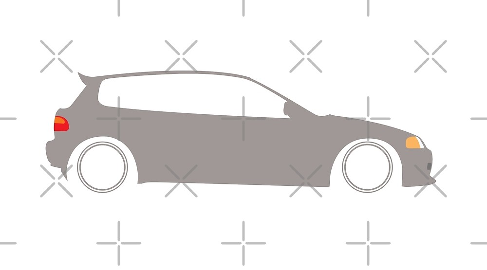"Honda Civic EG Hatch" by Robot-Art | Redbubble