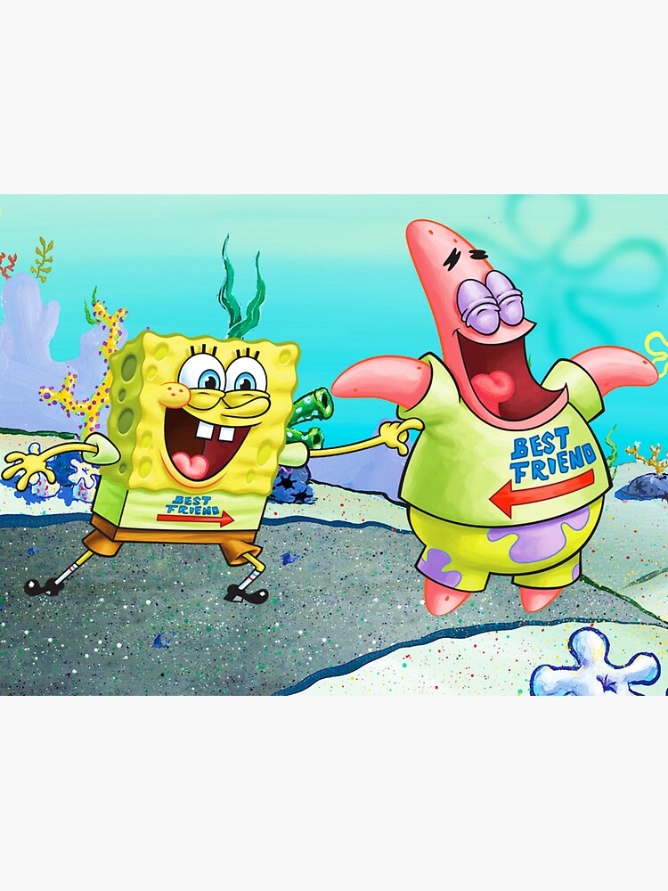 Pegatina «bob Esponja Pantalones Cuadrados Y Patricio Estrella Mejores