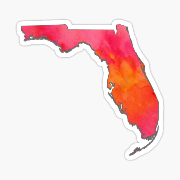 "Florida" Sticker by doodlesbydani | Redbubble