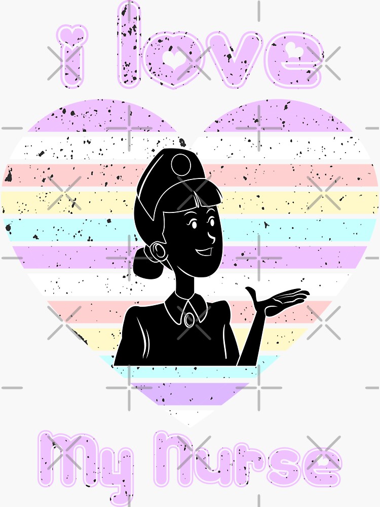 "I love My Nurse-Valentines Day For Doctor" Sticker for Sale by Dawia ...