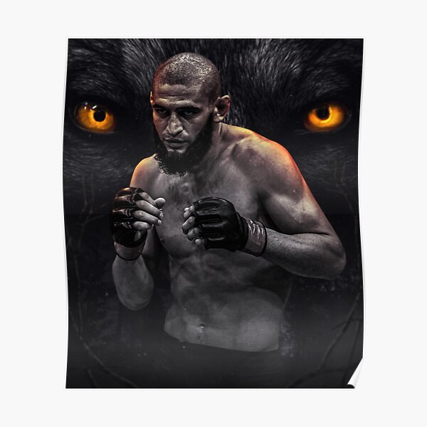 "Khamzat Chimaev: The Wolf Warrior" Poster for Sale by PlanetMMA ...
