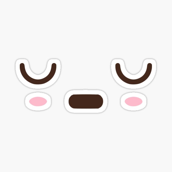 "Sleepy Kawaii Face" Sticker by WallpaperHero | Redbubble