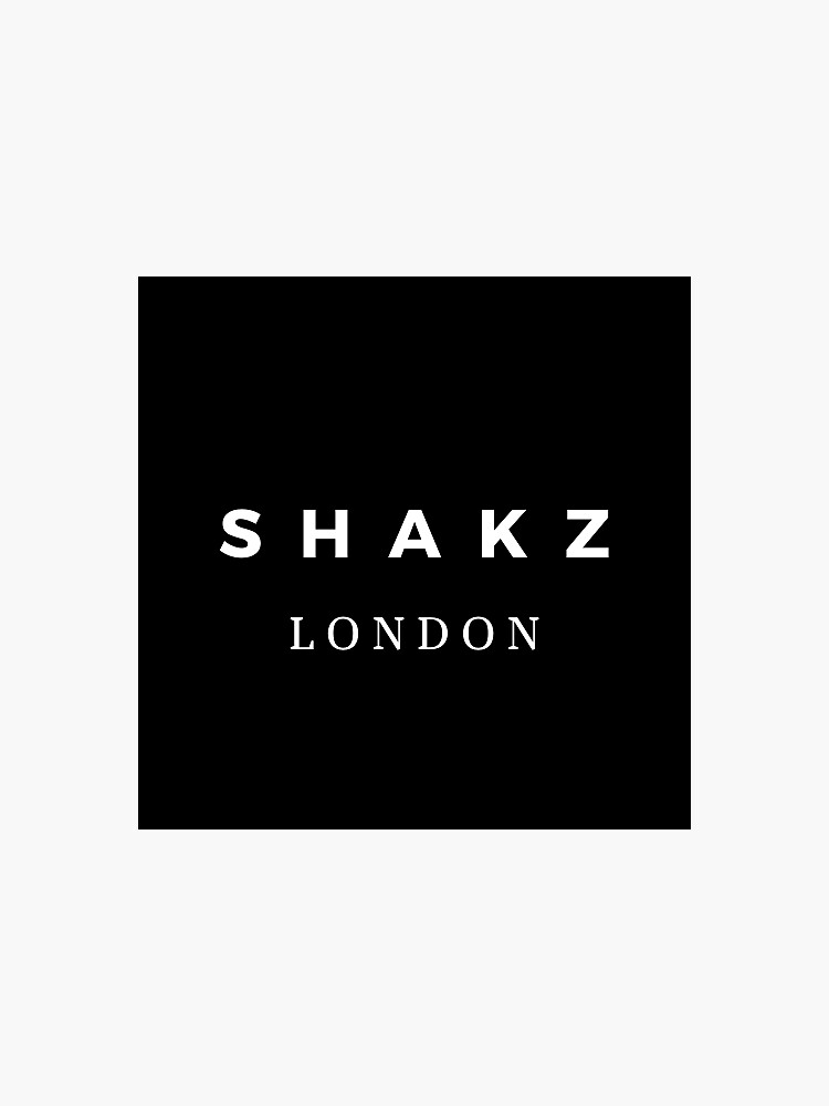 "SHAKZ LONDON | Original Brand Logo" Sticker for Sale by shakzlondon ...