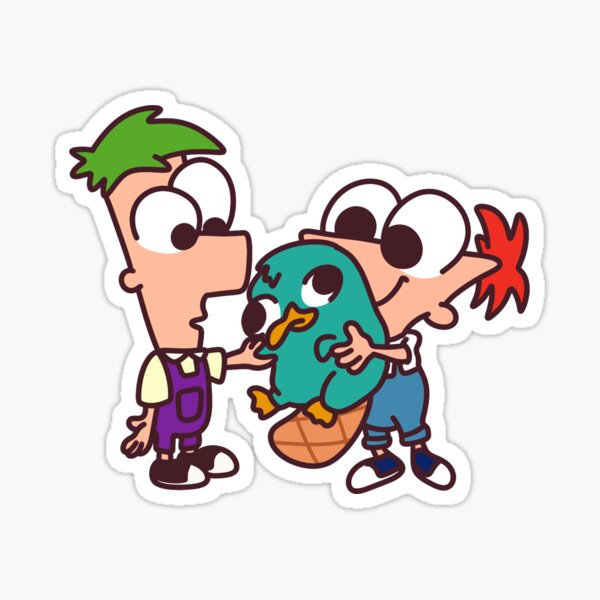 "Phineas and Ferb" Sticker for Sale by VinylPatch | Redbubble