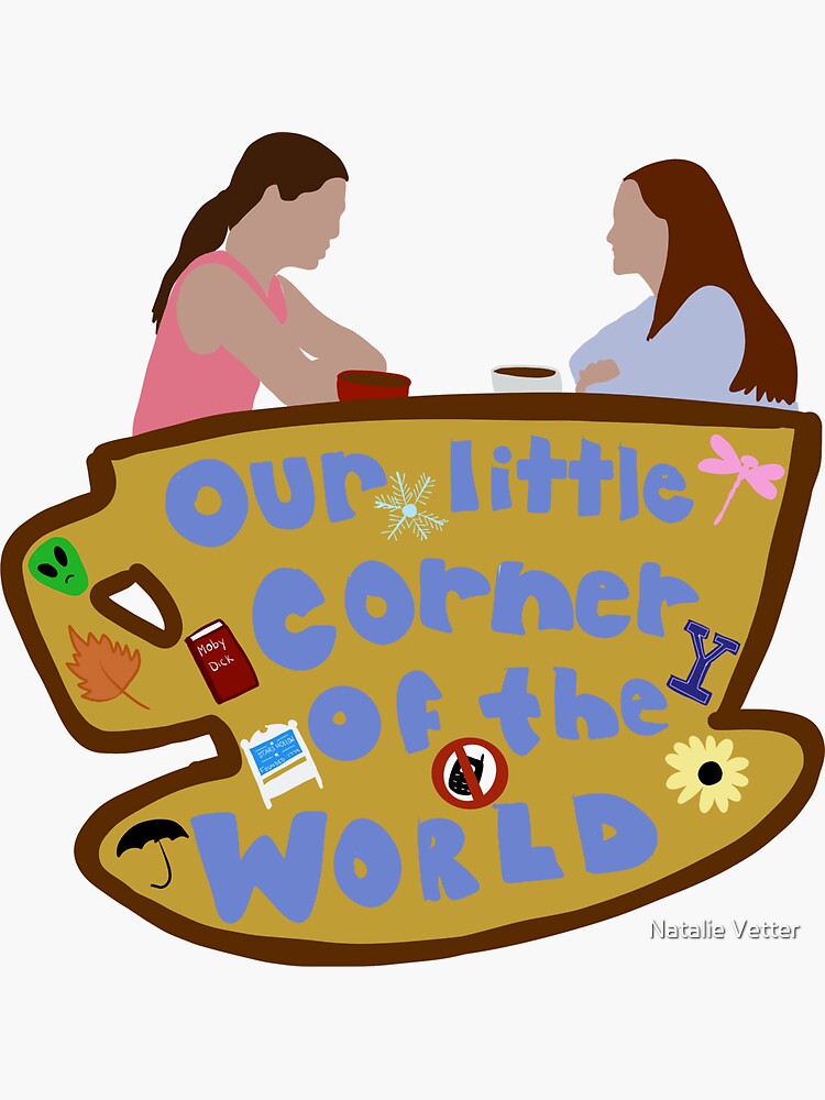 "our little corner of the world " Sticker for Sale by Natalie Vetter ...