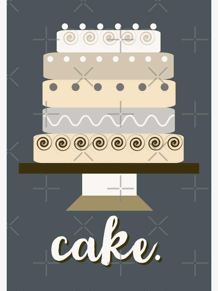 "Fancy Layer Cake" Poster for Sale by MaryKunzGoldman | Redbubble