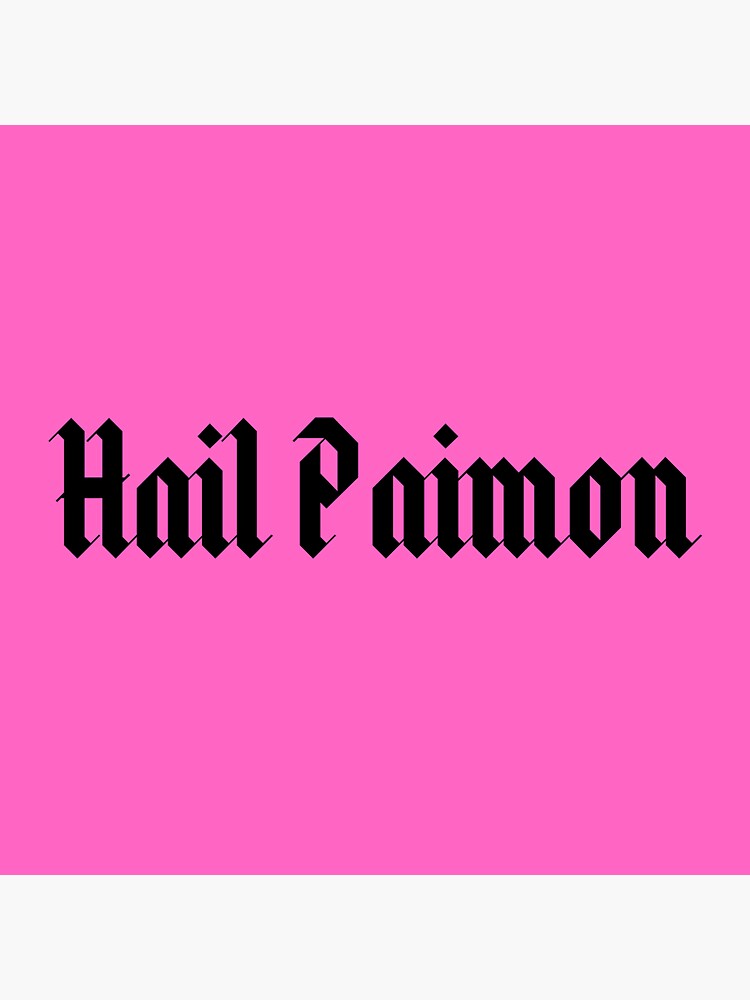 "Hail Paimon" Sticker by coeus-labs | Redbubble