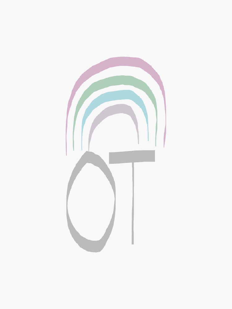"OT Rainbow Pastel" Sticker by aspeck | Redbubble