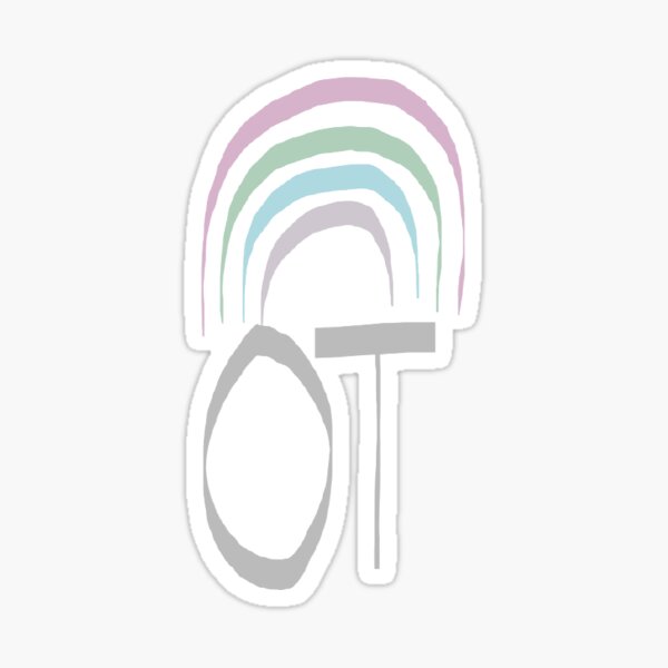 "OT Rainbow Pastel" Sticker by aspeck | Redbubble