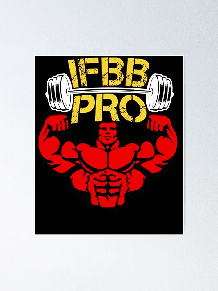 "Mens IFBB PRO Essential T-Shirt" Poster for Sale by PamelaStout ...