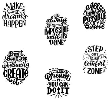 "Motivational Sayings Collection" Sticker for Sale by silviaol | Redbubble