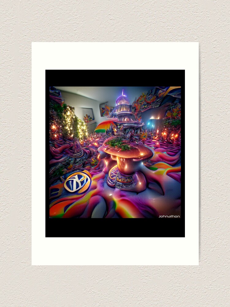"PSYCHEDELIC MINDWARP ORIGINAL AI DIGITAL GENERATED ART " Art Print for ...