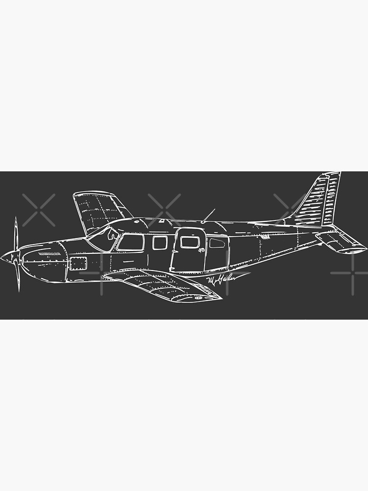 "Piper Lance Saratoga Cherokee" Poster by Statepallets | Redbubble