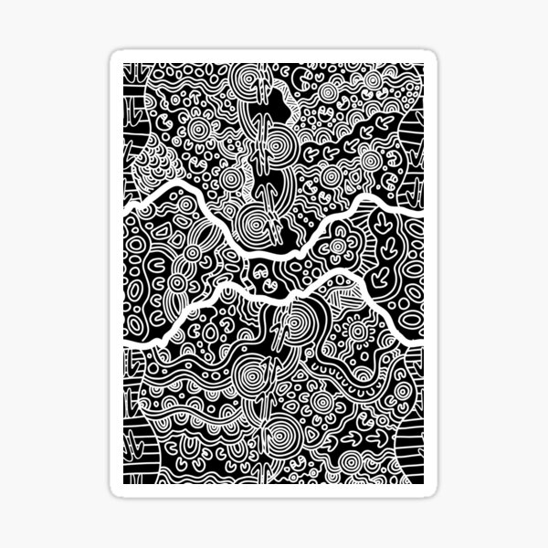 "Authentic Aboriginal Art - Wandering the Land" Sticker for Sale by ...