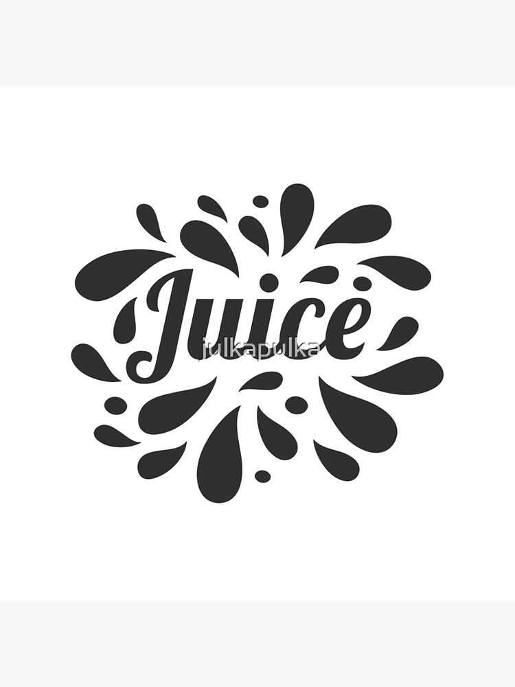 "Juice hand written lettering, juice logo, label or badge for groceries ...