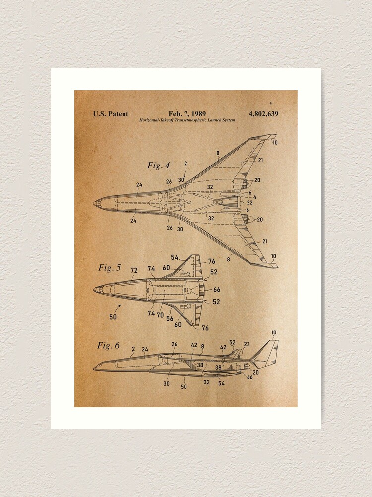 "1989 Old Vintage Horizontal-Takeoff Transatmospheric Launch System ...