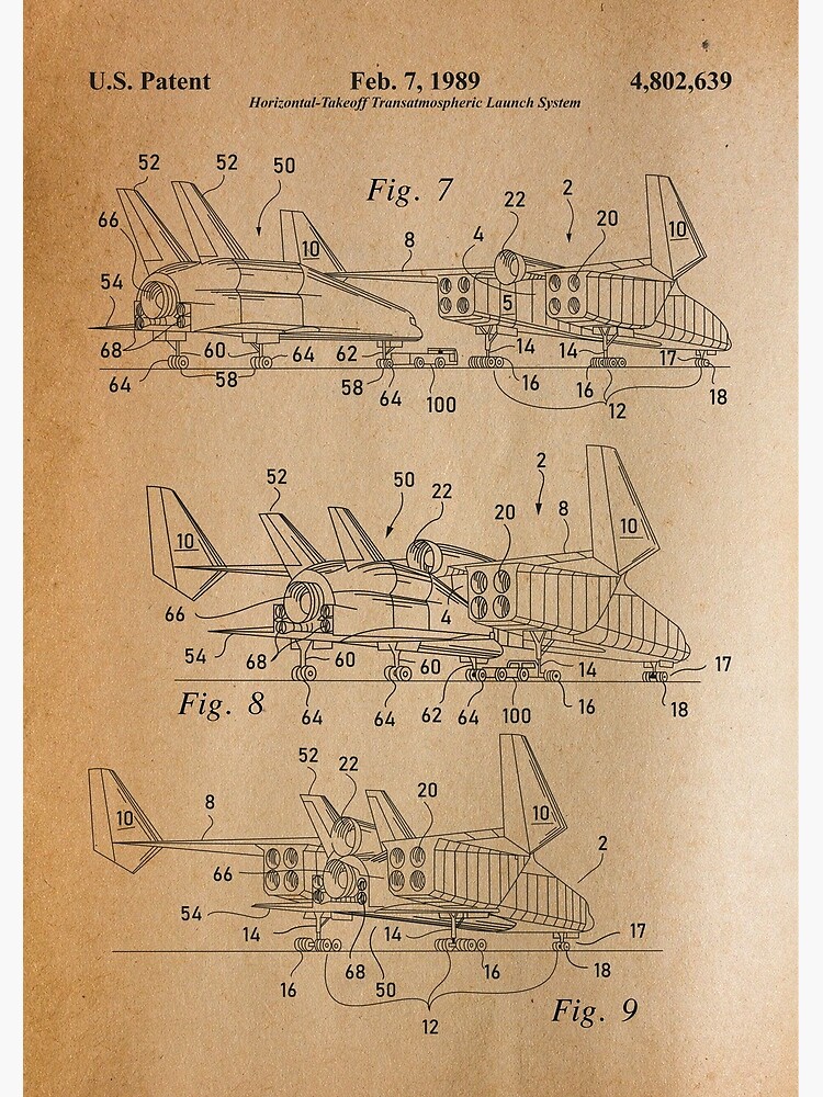 "1989 Old Vintage Horizontal-Takeoff Transatmospheric Launch System ...