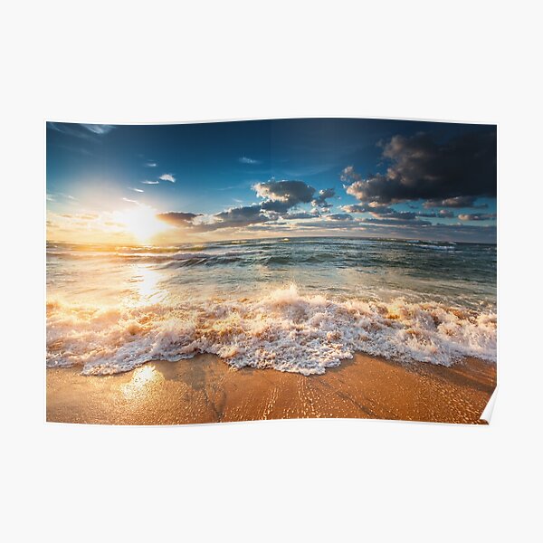 "Ocean Sunset" Poster for Sale by ssduckman | Redbubble