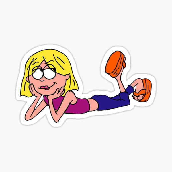 "Lizzie cartoon" Sticker by Songbird6345 | Redbubble