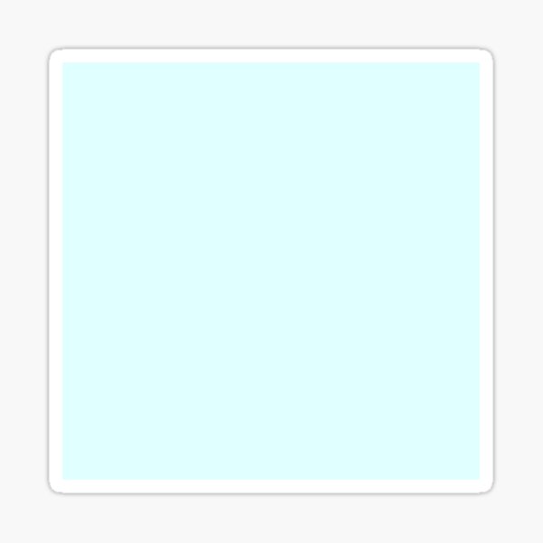 "Light cyan blue color - Plain solid - shades - blue colour" Sticker by ...