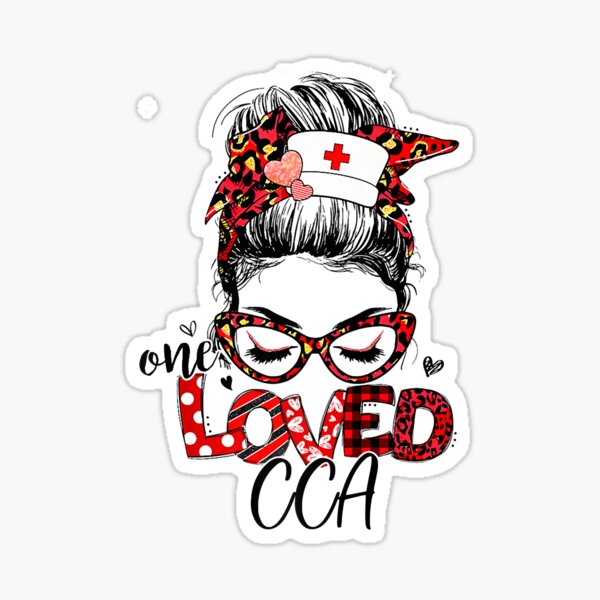 "VALENTINES NURSE LOVE One LOVED CCA Medical Coder MOM CUTE " Sticker ...