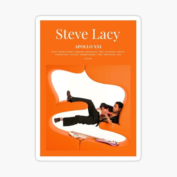 "Steve Lacy - Apollo XXI (2019) Album Cover Poster" Sticker by ...