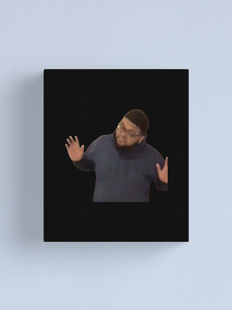 "Druski Hands Up Apprehensive Funny Meme" Canvas Print for Sale by ...