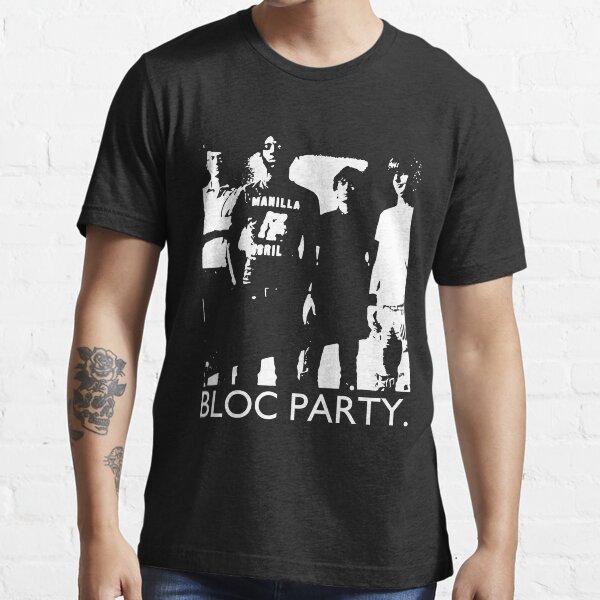 "Bloc Party four member rock music black and white poster" T-shirt for ...