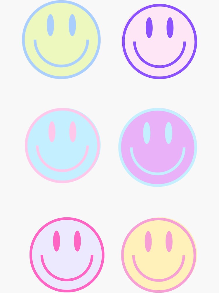 "multiple smiley faces" Sticker for Sale by shellyshub | Redbubble