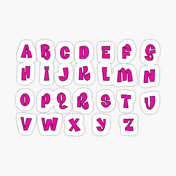 Pegatina for Sale con la obra «Letras Bratz» de kaitygrace | Redbubble