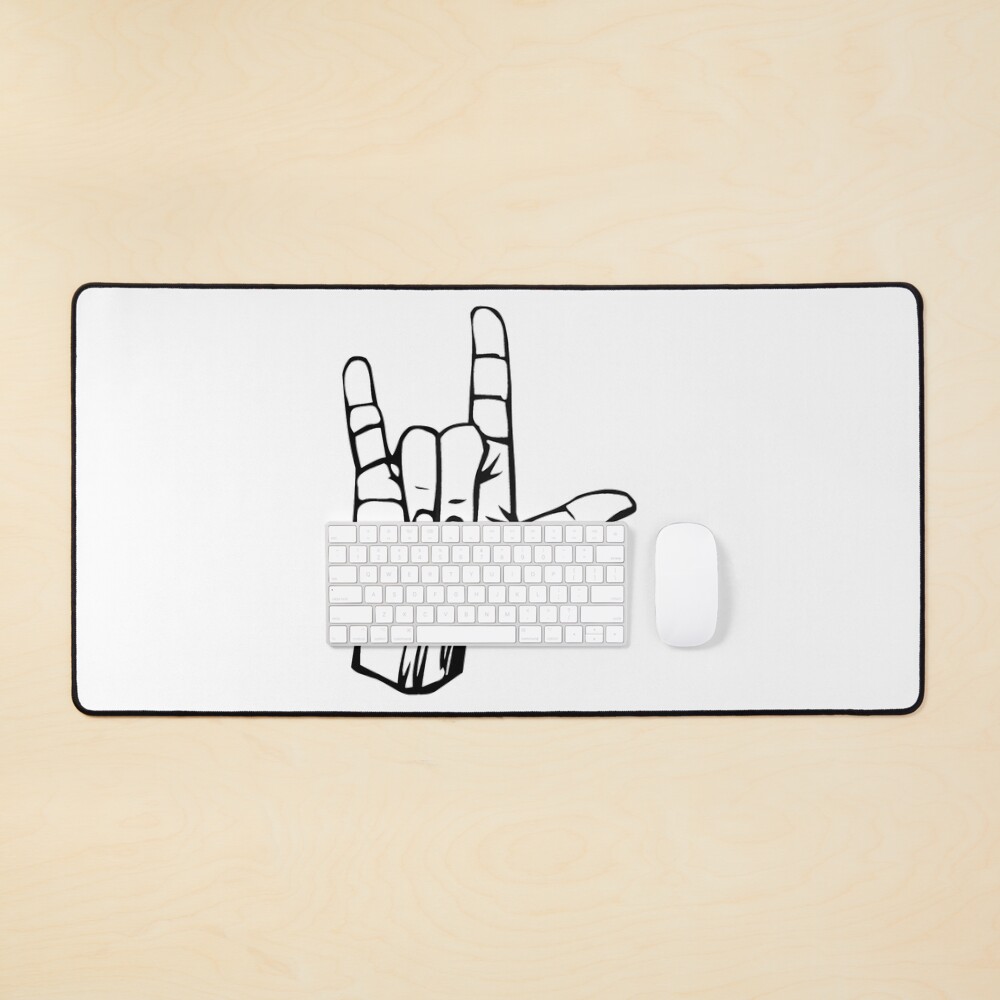"Hand I Love You ILY Sign Language Symbol Gesture" Art Print for Sale ...