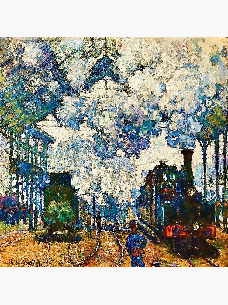 Póster «Pintura famosa de Claude Monet La llegada del tren de Normandía ...