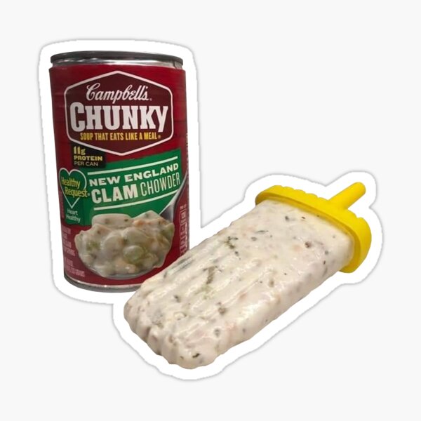 "CHUNKY Clam Chowder Popsicle Sticker" Sticker for Sale by XenonSquared ...