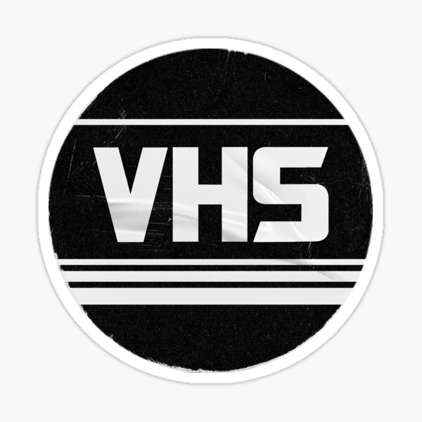 "VHS Retro Videotape Sticker" Sticker by wildeyemovies | Redbubble