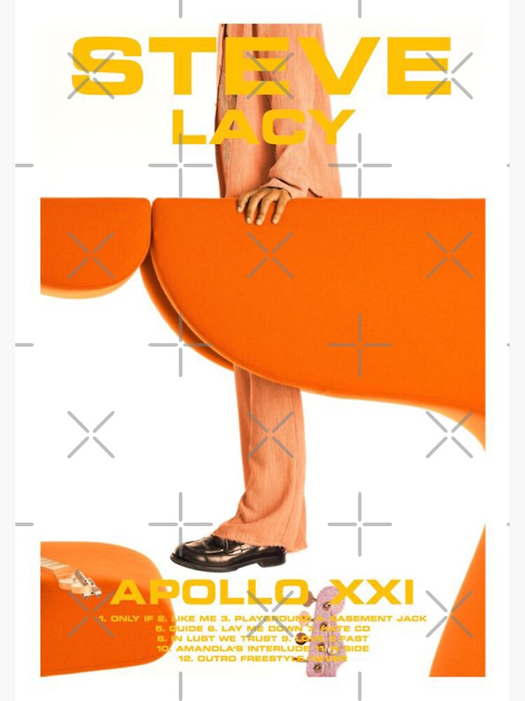 "Apollo XXI - Steve Lacy Album Orange" Sticker by marywhitman | Redbubble