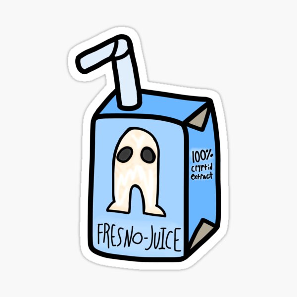 "Fresno Skinwalker Cryptid Juice" Sticker for Sale by sproutsofart ...