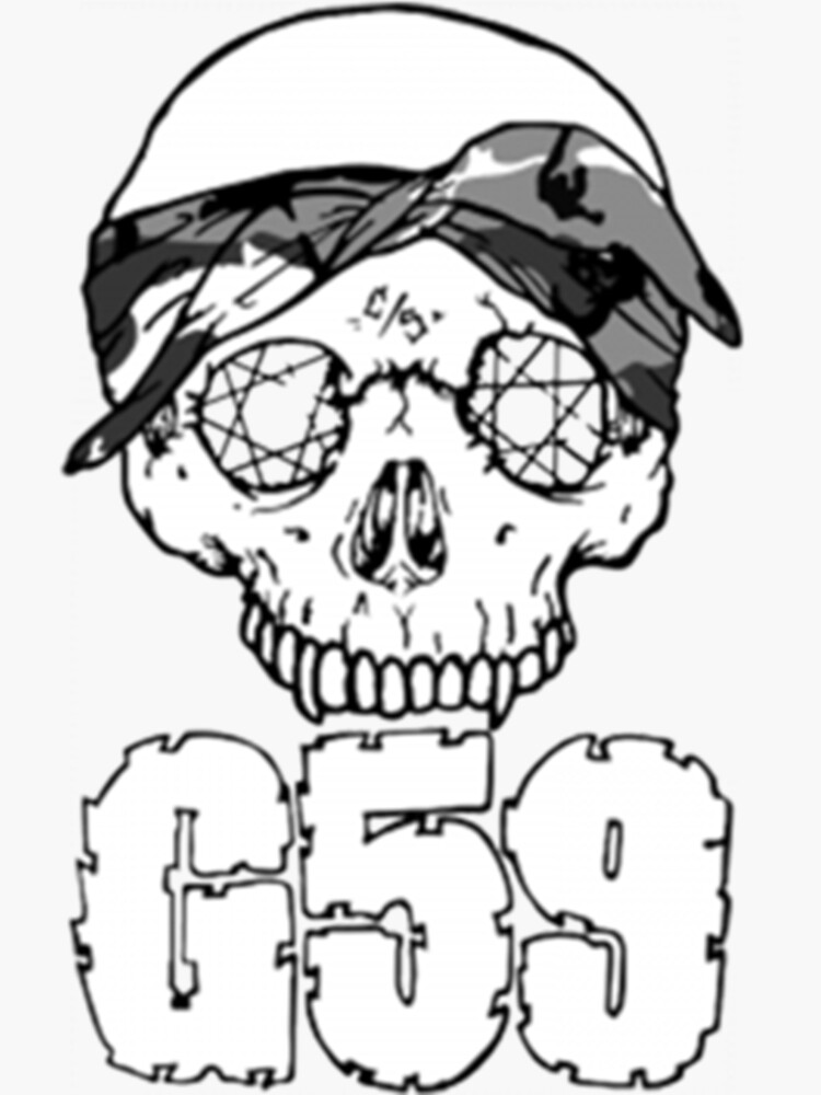 "G59 Grey Five Nine" Sticker for Sale by Derrickrown | Redbubble