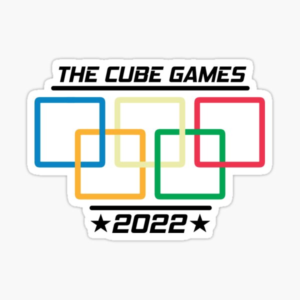 "The Cube Games 2022 / Winter Games / Sports / Beijing" Sticker for ...