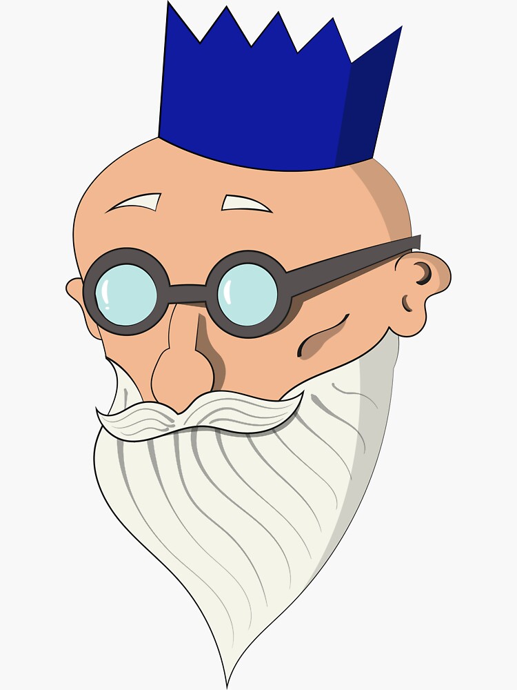 "OSRS Wise Old man" Sticker for Sale by CheckMateDesign | Redbubble