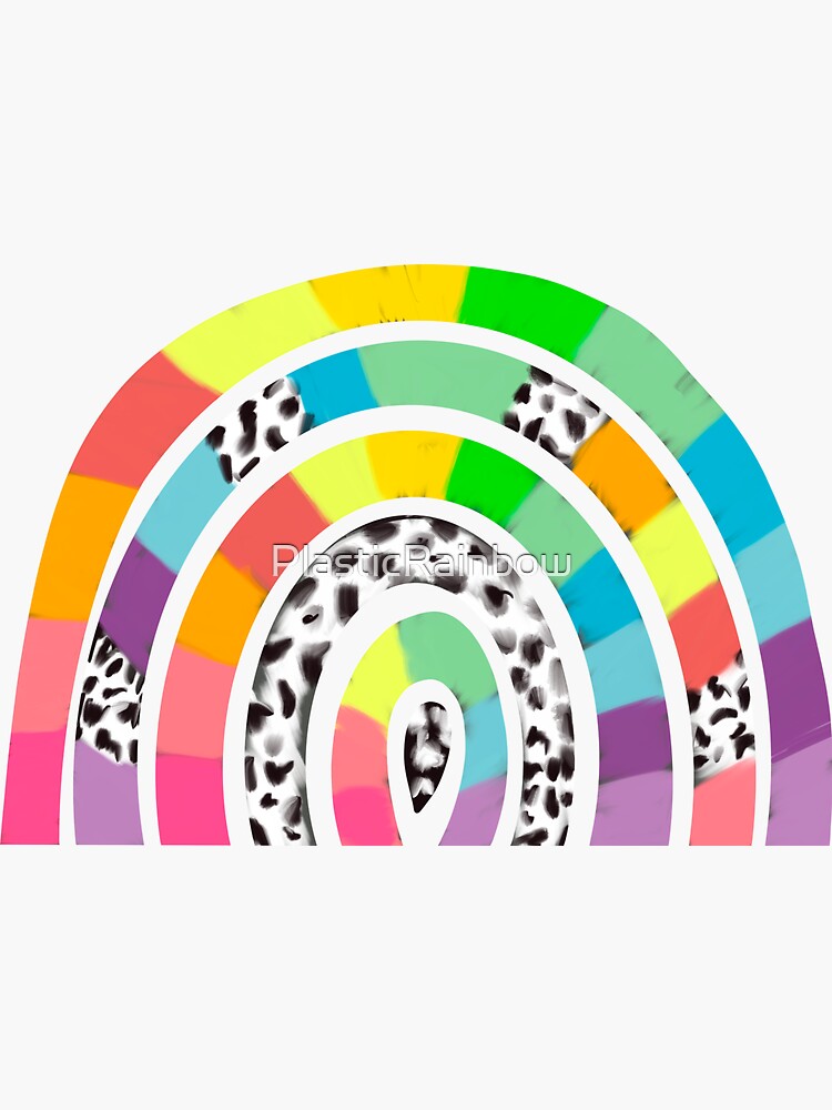 "Technicolor Dalmatian Rainbow Maximalist" Sticker for Sale by ...