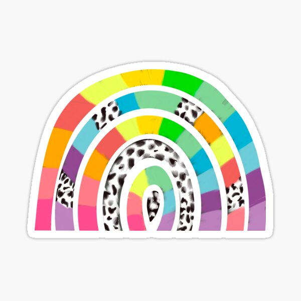 "Technicolor Dalmatian Rainbow Maximalist" Sticker for Sale by ...