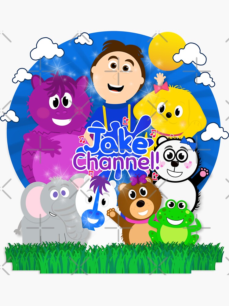 "Jake and Friends | Jake Channel!" Sticker by JakeChannelKids | Redbubble