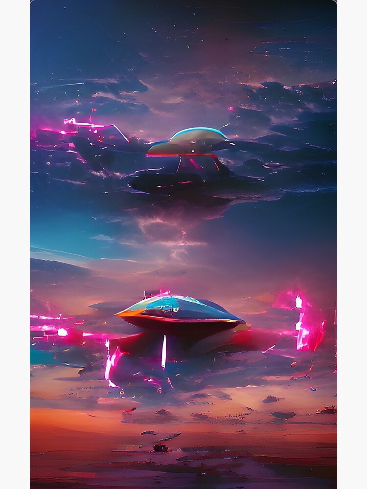 "UFO Synthwave Art" Poster for Sale by Felixpoke | Redbubble