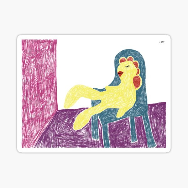 "Ennui " Sticker for Sale by Fruity-Lishious | Redbubble