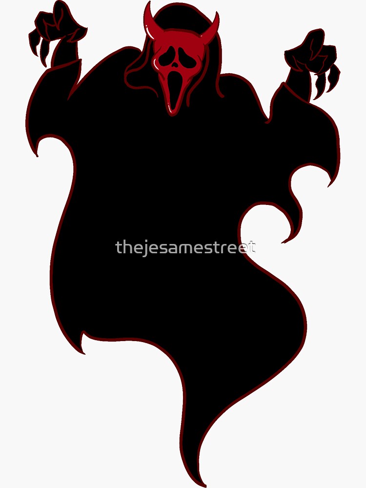 "Devil Ghostface" Sticker for Sale by thejesamestreet | Redbubble