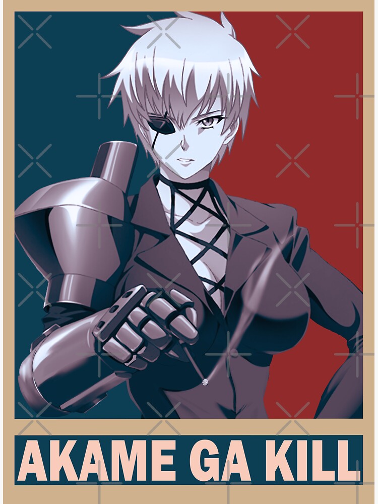 Pegatina «Najenda Akame ga Kill Akame ga Kiru Diseño de anime vectorial ...