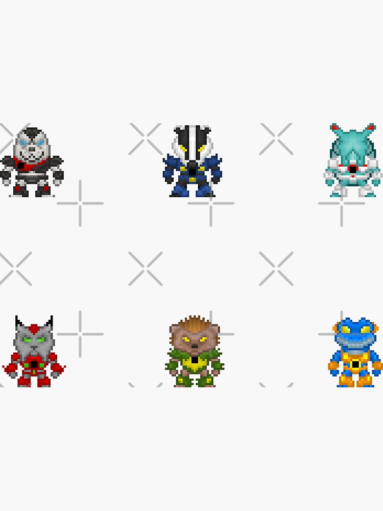 "Pixel Battle Beasts Sticker Custom Series Set III (Sabotage Seal ...