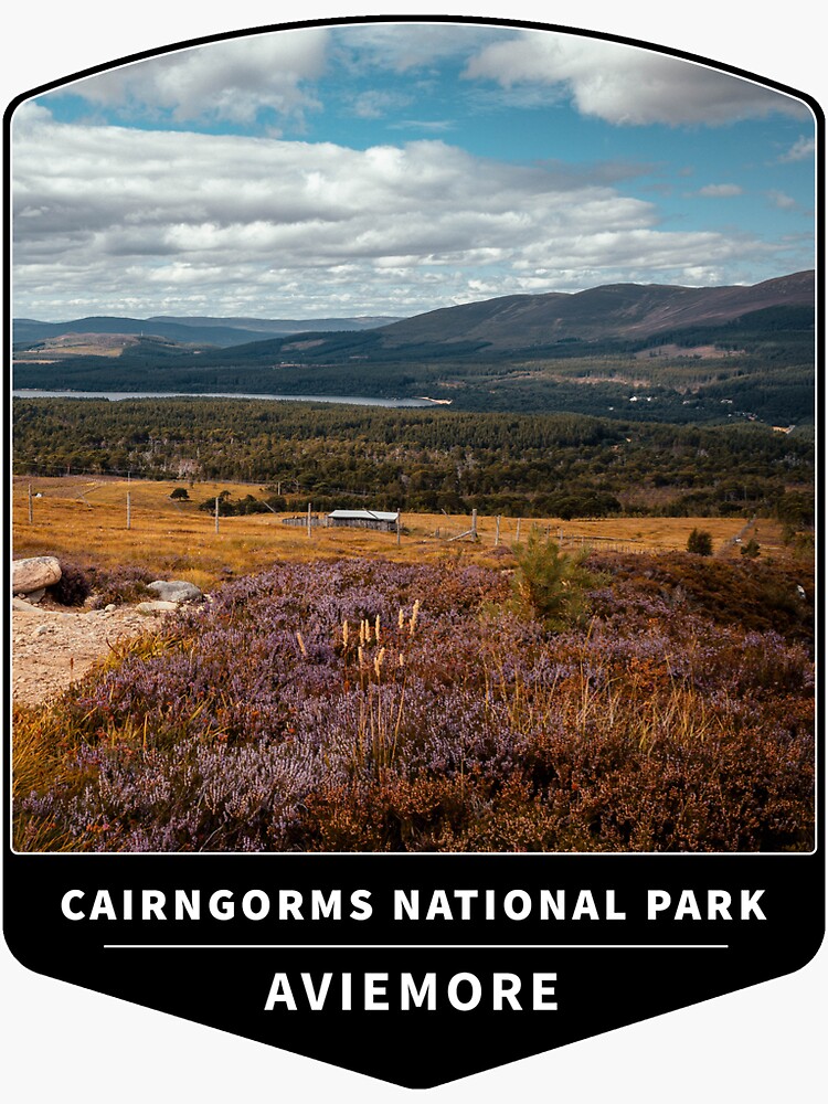 "Aviemore, Cairngorms National Park, Highlands, Scotland" Sticker for ...
