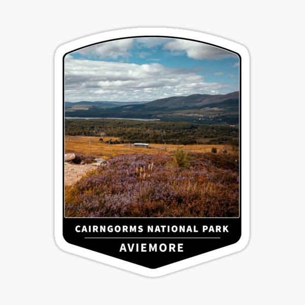 "Aviemore, Cairngorms National Park, Highlands, Scotland" Sticker for ...