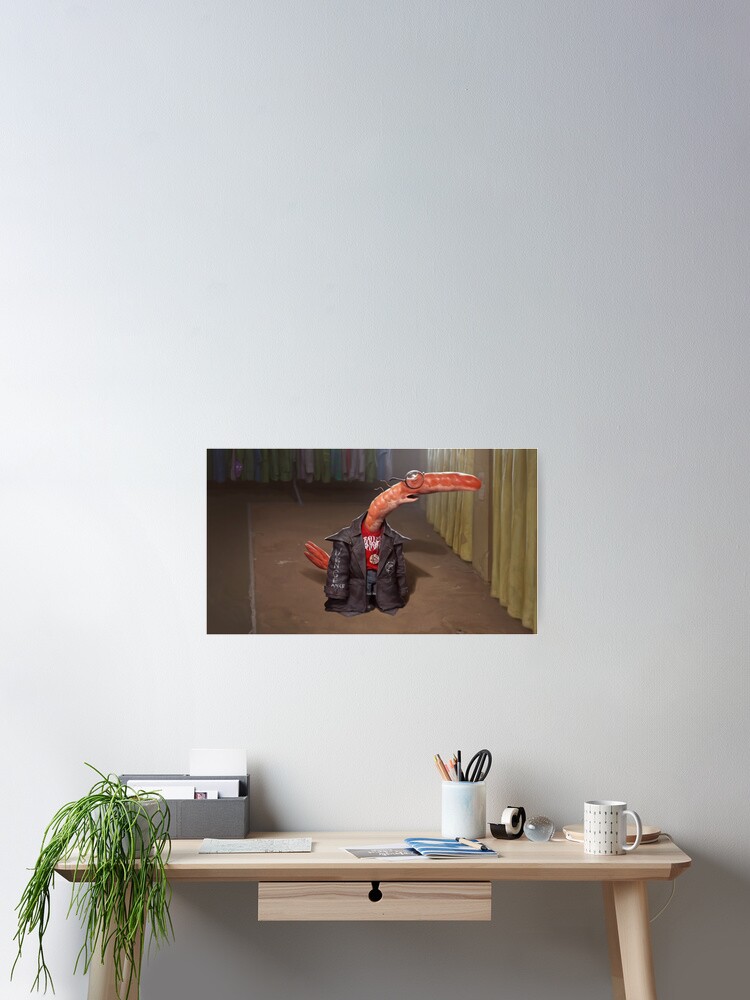"Shrimp Smiling friends" Poster for Sale by TaxiDriverTG | Redbubble